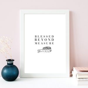 Blessed Beyond Measure Sewing Printable - Etsy