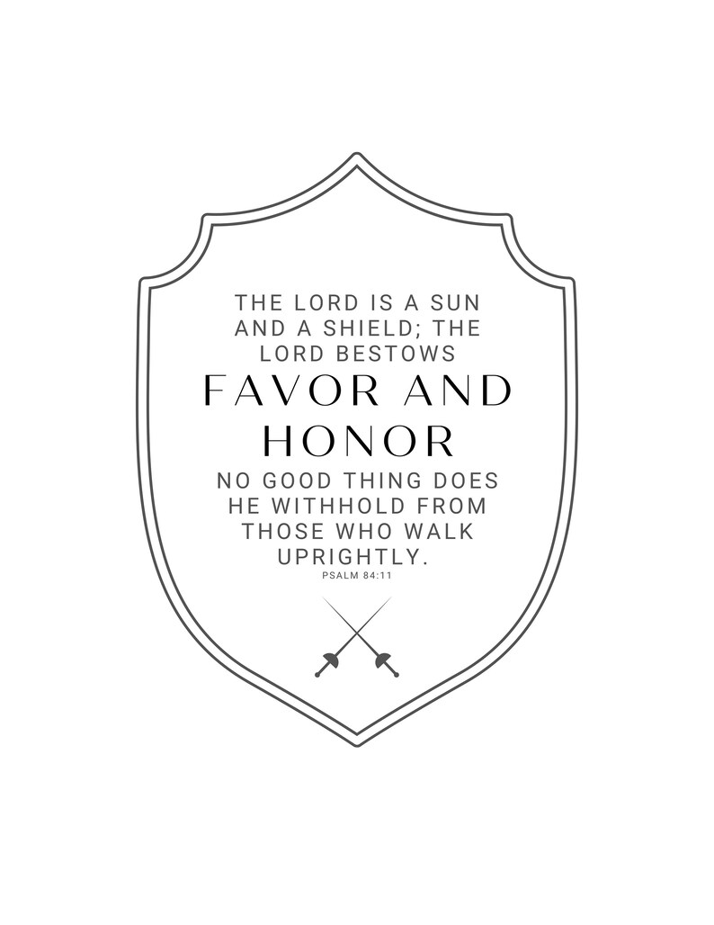 Sun and Shield Printable - Etsy
