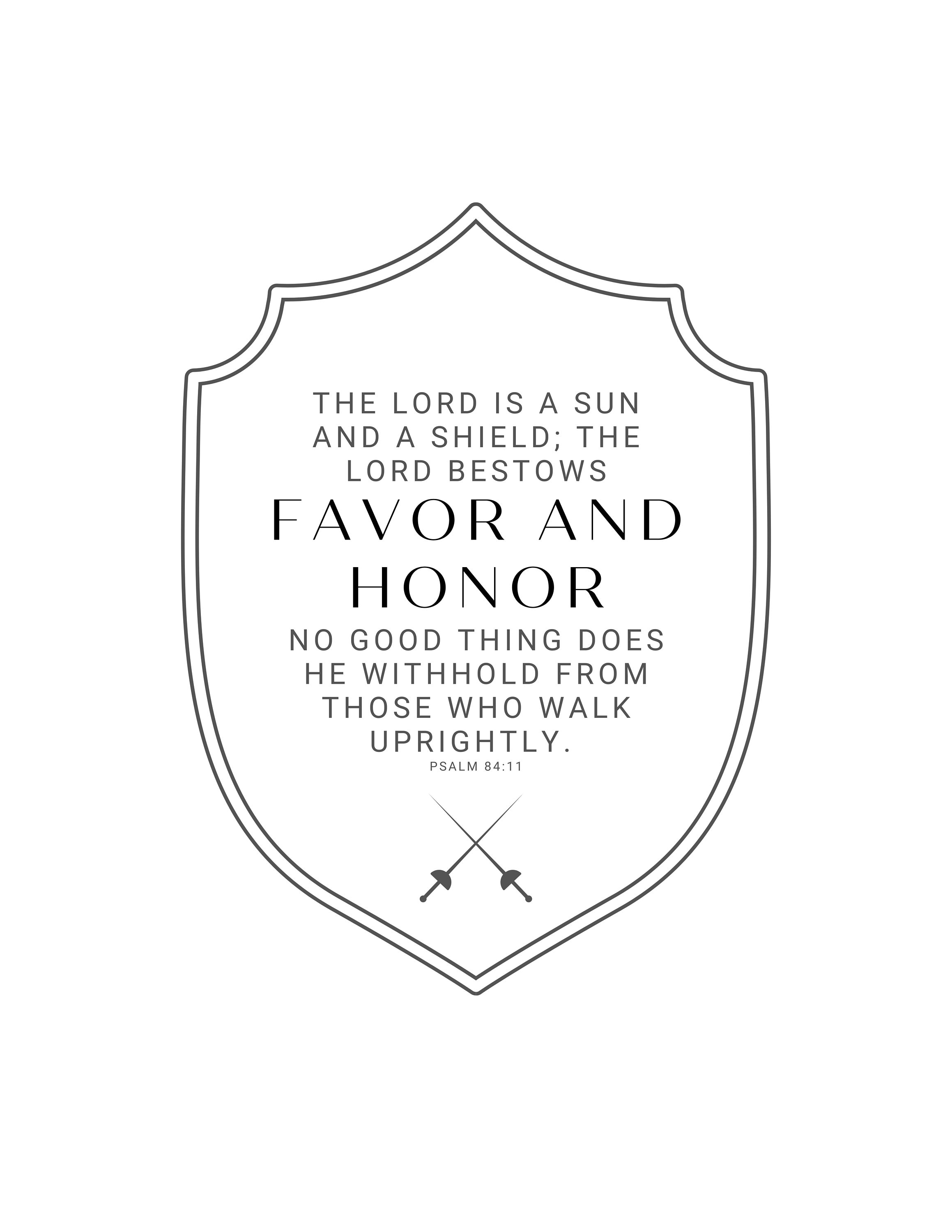 Sun and Shield Printable - Etsy