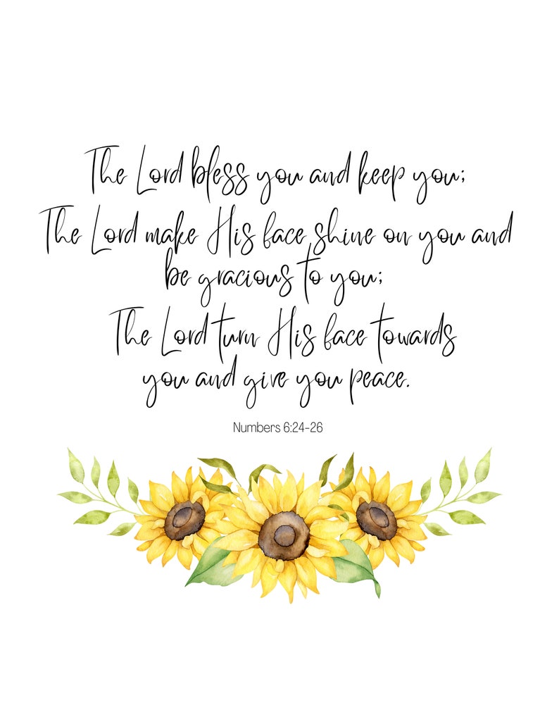 The Lord Bless You Printable - Etsy