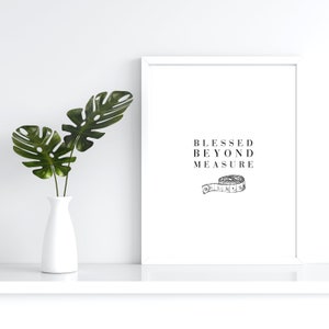 Blessed Beyond Measure Sewing Printable - Etsy