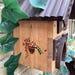 Whimsical Wooden Bird House. Natural Nesting Bird Box With a Fairy ...