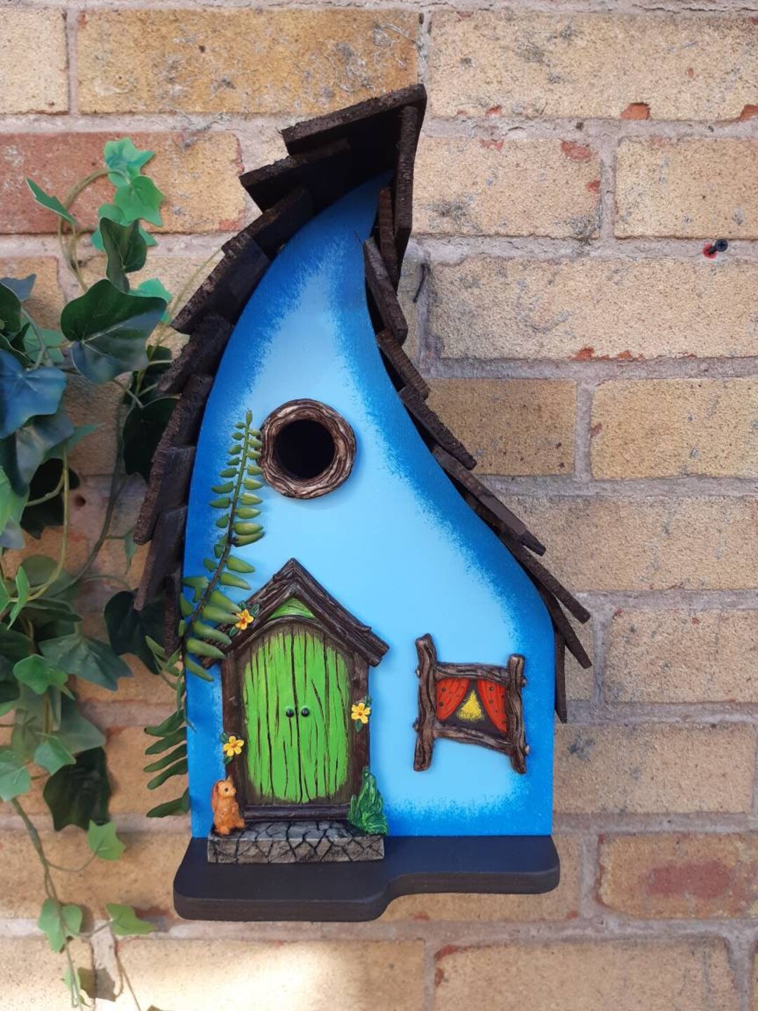 Gift for Mum Tree Decoration Fairy Bird House Blue Fairy - Etsy