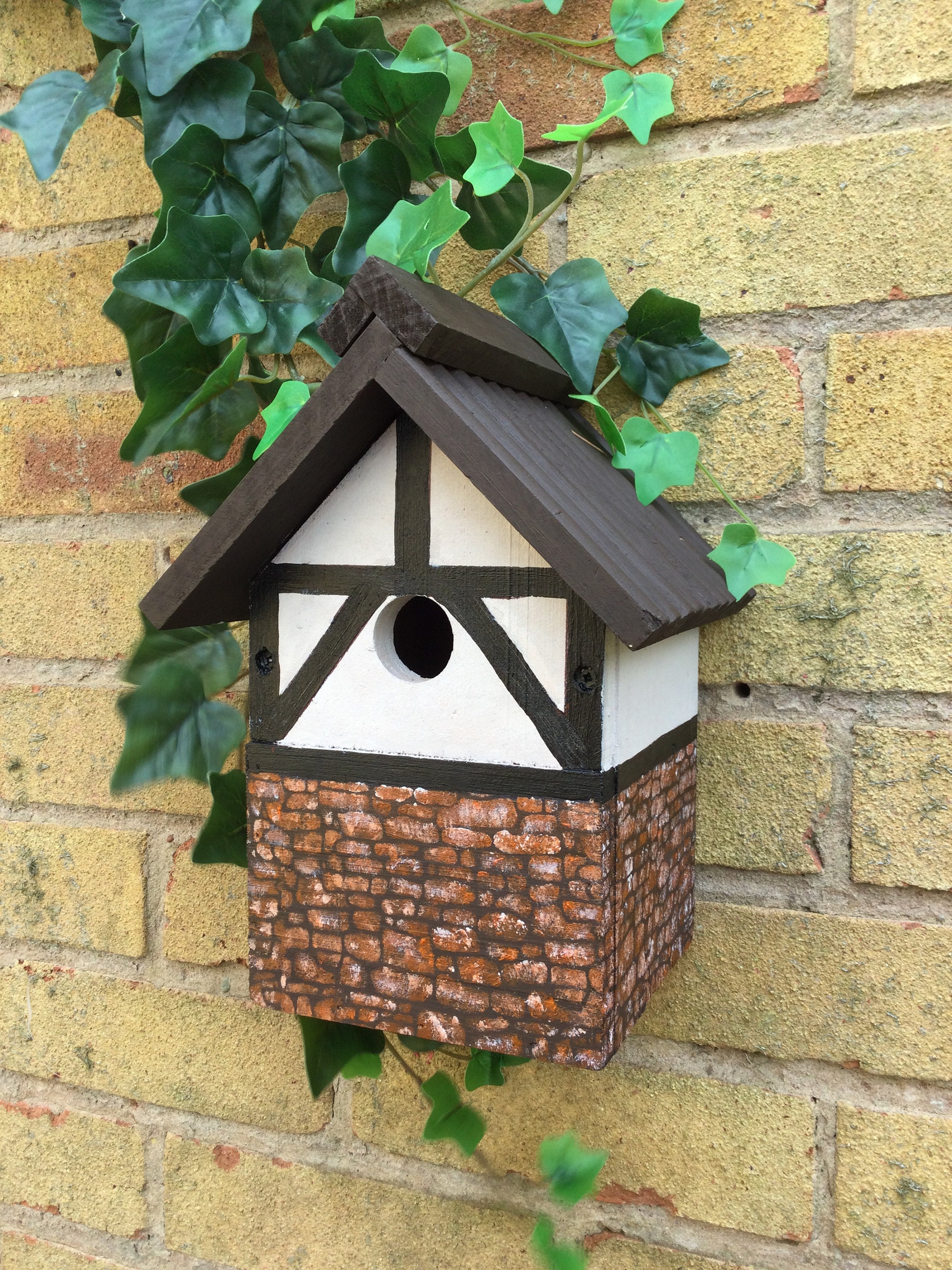 Cottage Style Bird Box Wooden Nesting Shelter for Small - Etsy UK