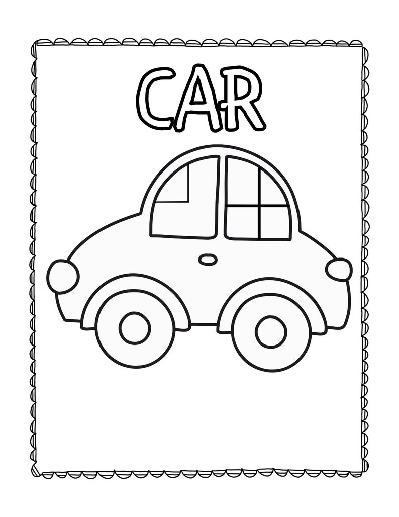 26 Printable Alphabet Coloring Pages, A-Z Coloring Book for Kids, Prek ...