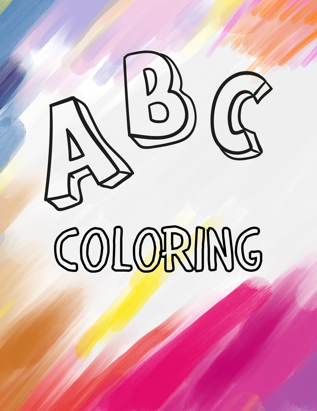 26 Printable Alphabet Coloring Pages, A-Z Coloring Book for Kids, Prek ...