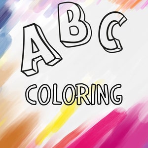 26 Printable Alphabet Coloring Pages, A-Z Coloring Book for Kids, Prek ...