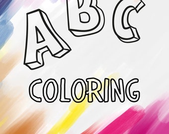 Printable Alphabet Coloring Pages for Kids, 26 Pages, Toddlers ...