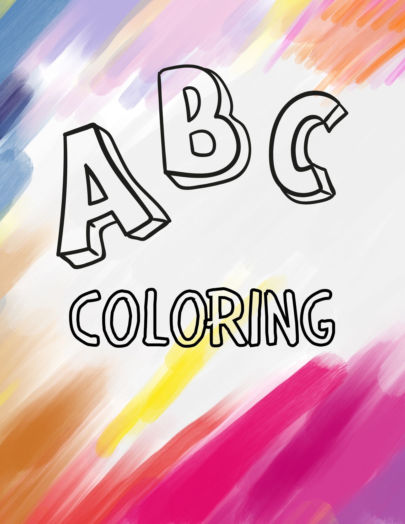 26 Printable Alphabet Coloring Pages, A-Z Coloring Book for Kids, Prek ...