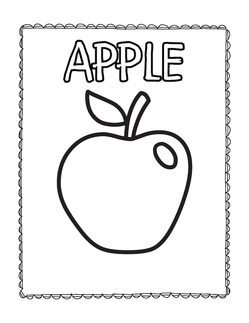 26 Printable Alphabet Coloring Pages, A-Z Coloring Book for Kids, Prek ...