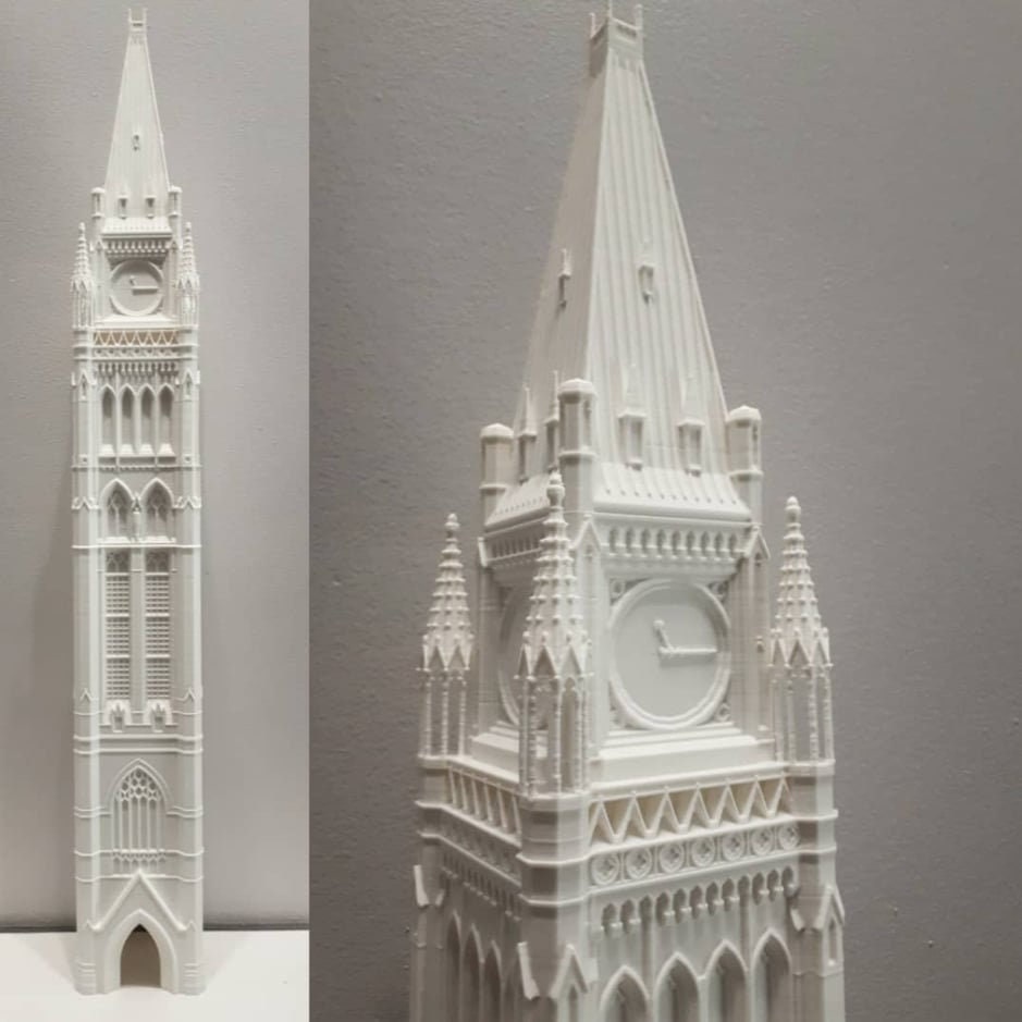STL File for 3D Printer - Canadian Parliament Peace Tower - Etsy