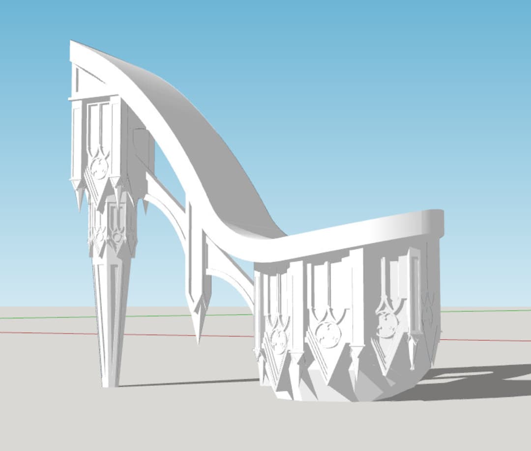 STL File for 3D Printer - Gothic High Heel Shoe - Etsy