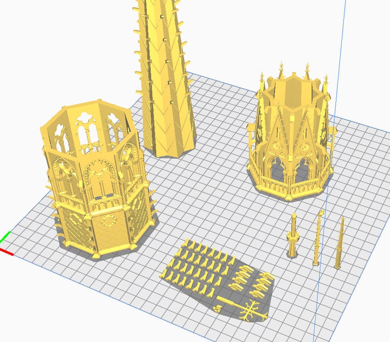 STL File for 3D Printer - Spire of Notre-dame De Paris - Etsy