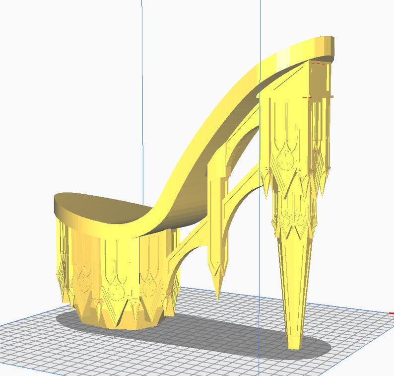 STL File for 3D Printer - Gothic High Heel Shoe - Etsy