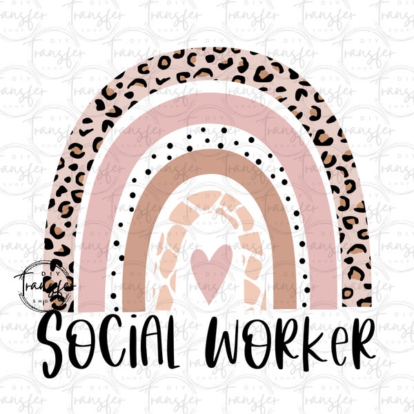 Social Worker Rainbow Svg Etsy