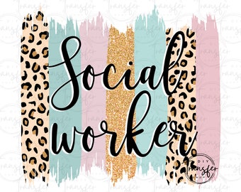 Social Worker Tumbler Sublimation Transfer Ready to Press Heat Transfer ...