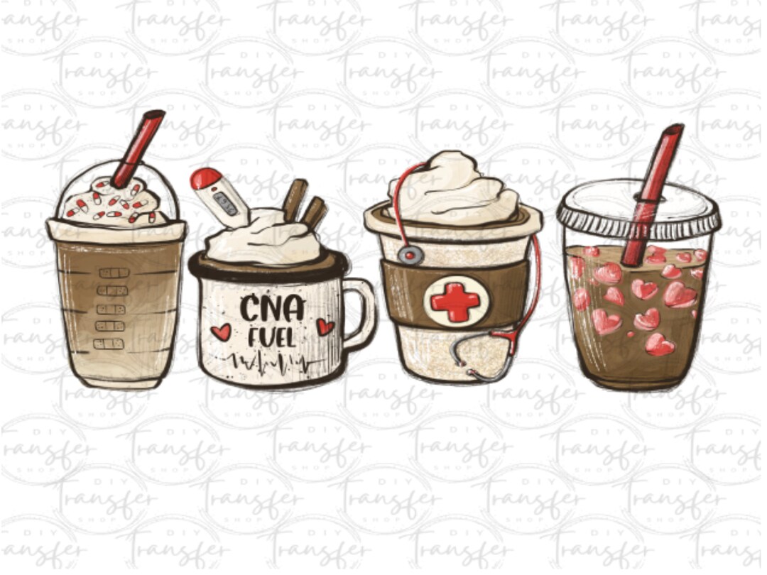 CNA Fuel Coffee Latte Sublimation Transfer Cnatransfer Heat Press Ready ...