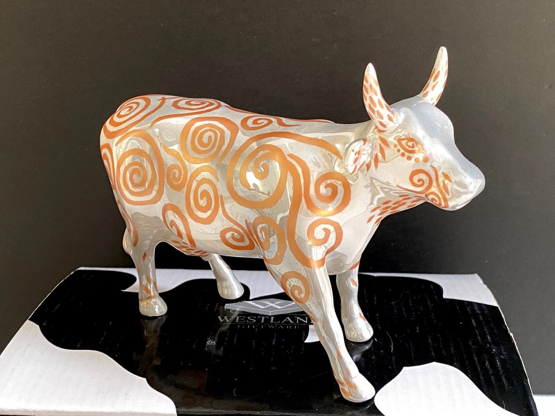 Rare Metallicow Cow Parade Ceramic Figurine NIB 7306 the - Etsy