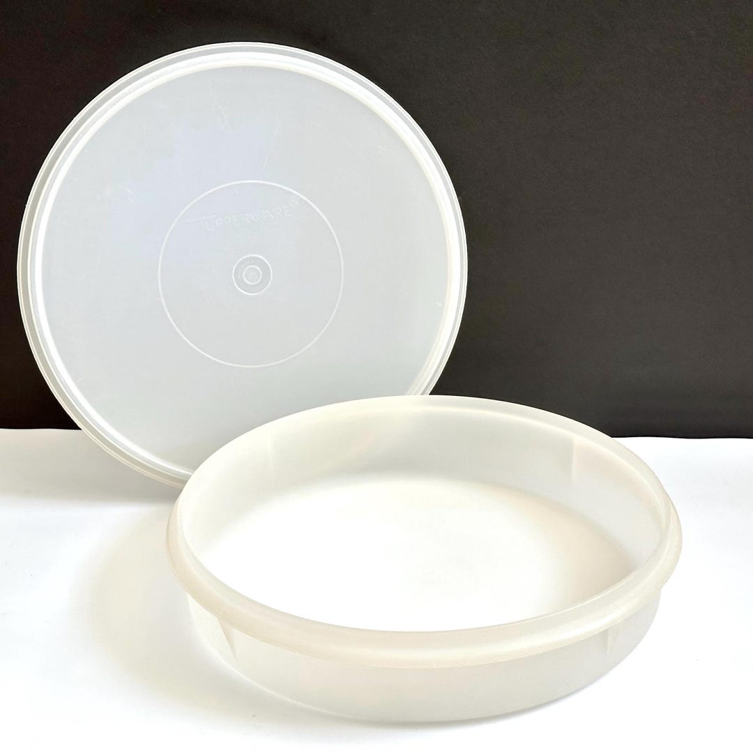 12" Round Tupperware Lidded Pie Container, Pie Storage, Made in USA - Etsy
