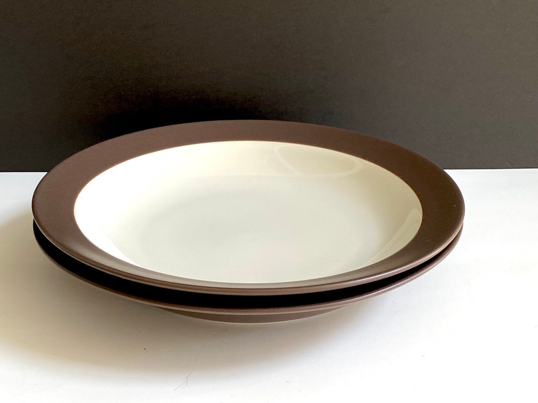 Noritake Colorwave Chocolate 10" Pasta Bowls, Set of 2, Stoneware ...