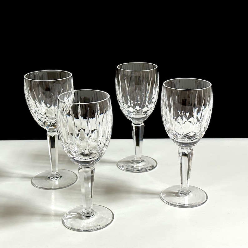 Set of 2, Waterford Crystal Wine Glasses, Kildare Pattern, Claret Wine ...
