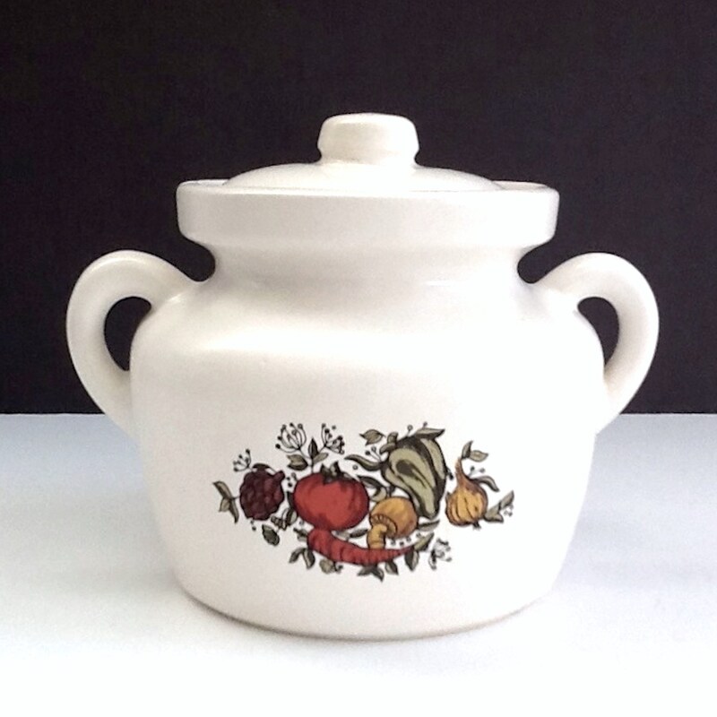 Stoneware Bean Pot - Etsy