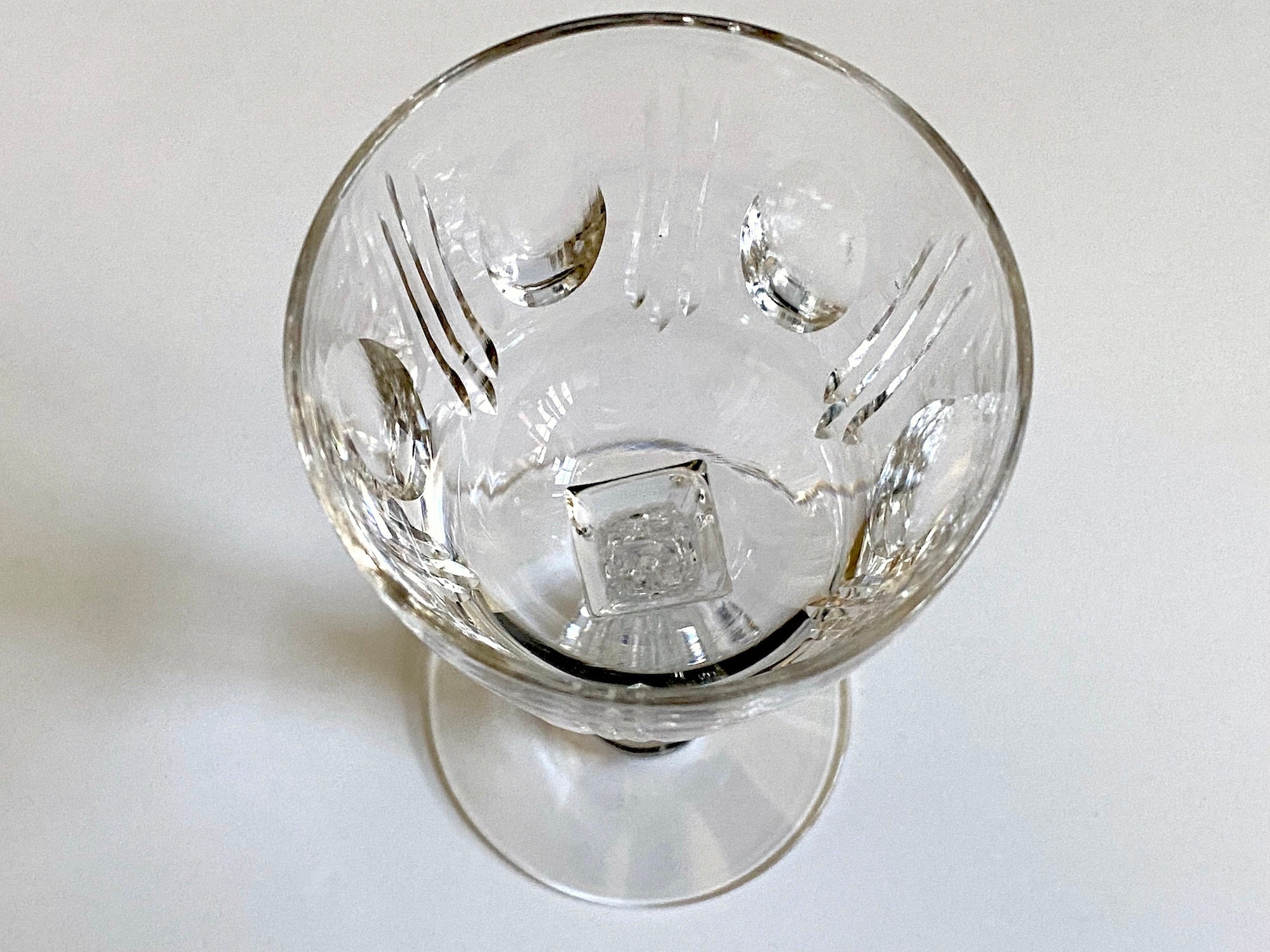 Tiffin Franciscan Crystal Wine Glasses, Set of 2, Chalice Pattern With ...