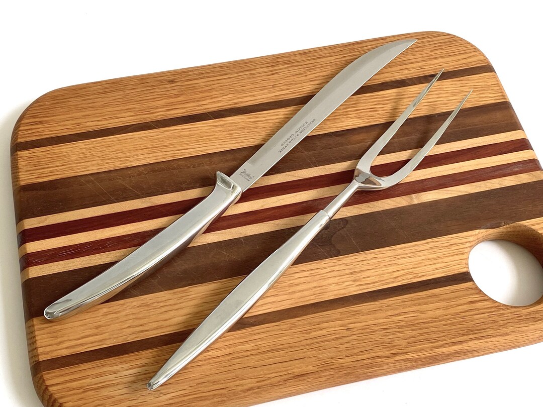 Vintage Griffon Carving Set, Razor Steel Carving Knife & Fork, Made in ...