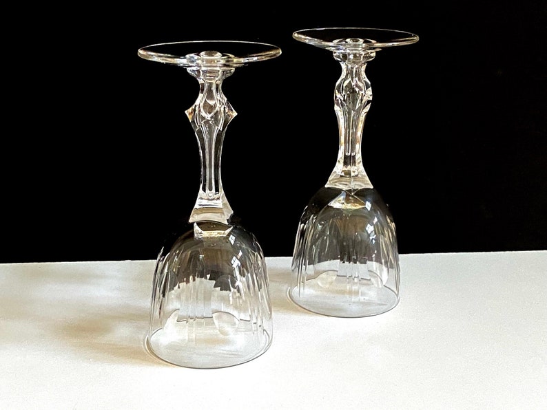 Tiffin Franciscan Crystal Wine Glasses, Set of 2, Chalice Pattern With ...