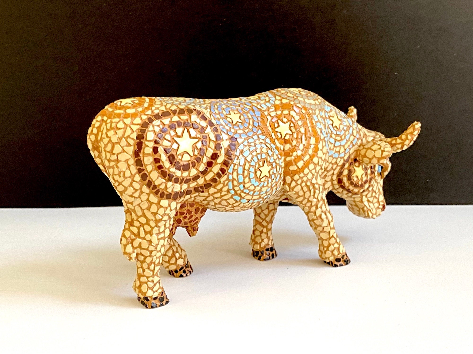 Cow Parade Houston Starry Night in Texas Resin Cow Figurine - Etsy