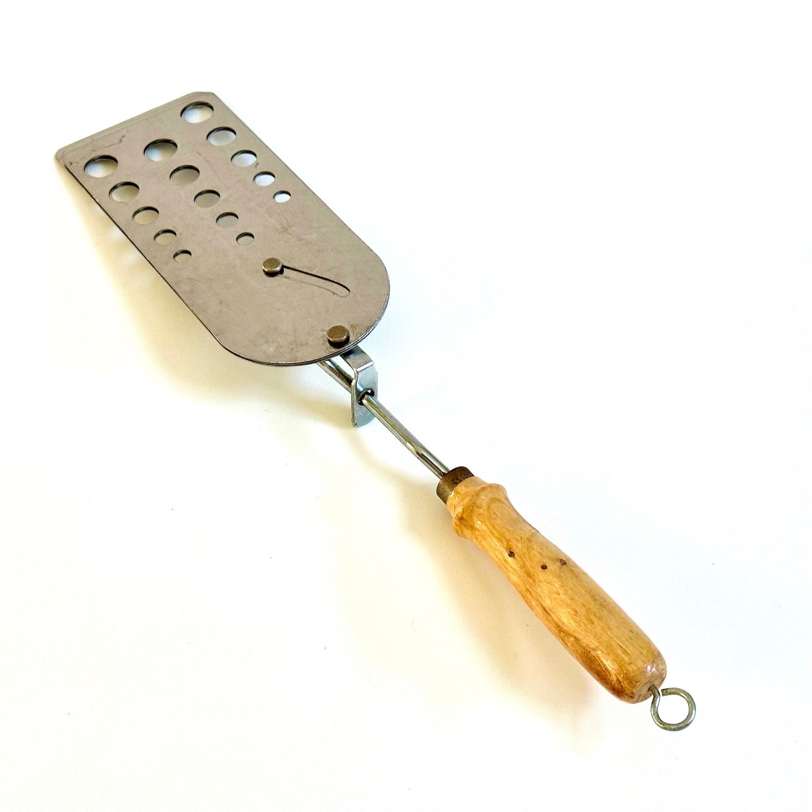 Hoan Stainless Steel Triple Blade Spatula With Wood Handle, Perforated ...