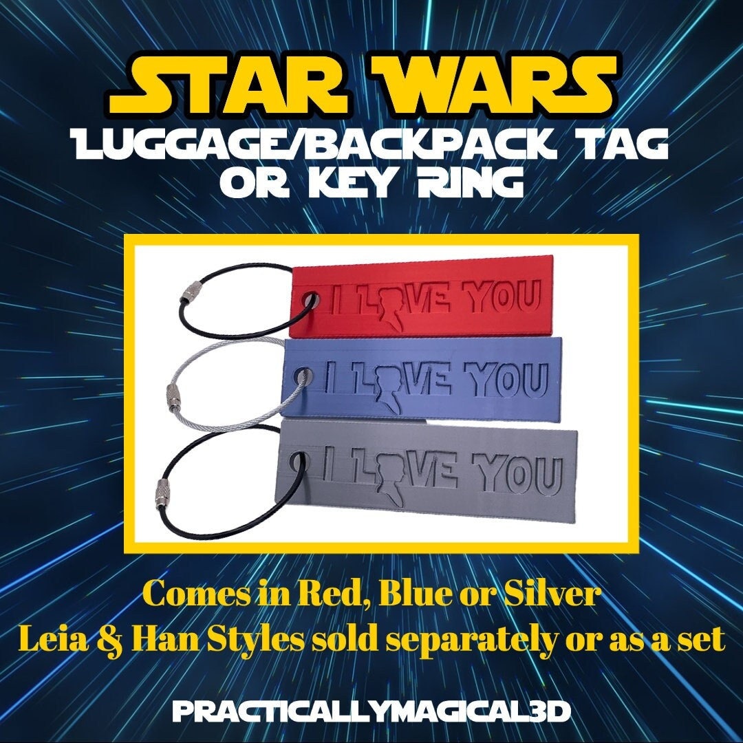 Star Wars I Love You I Know Luggage Backpack Tag or Key Ring - Etsy