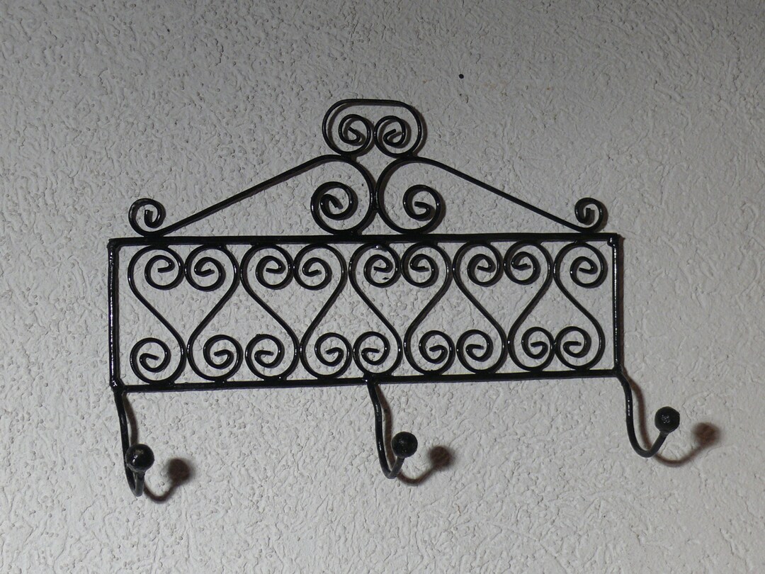 Wrought Iron Coat Rack - Etsy