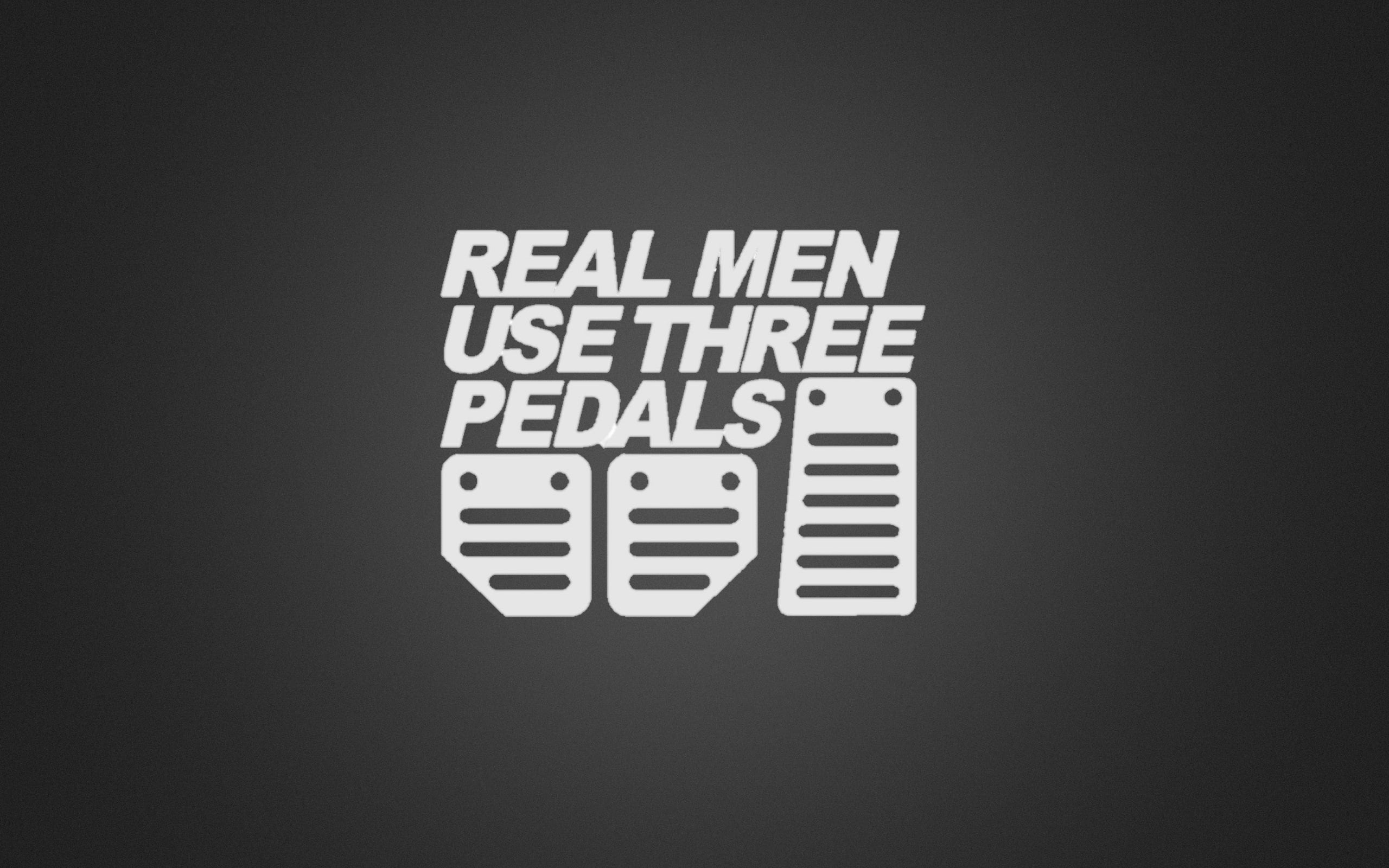 Real Men Use 3 Pedals | Etsy