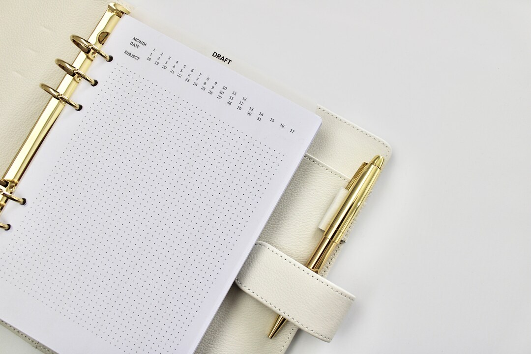 A5 Draft Frosted Top Tab Divider - Etsy