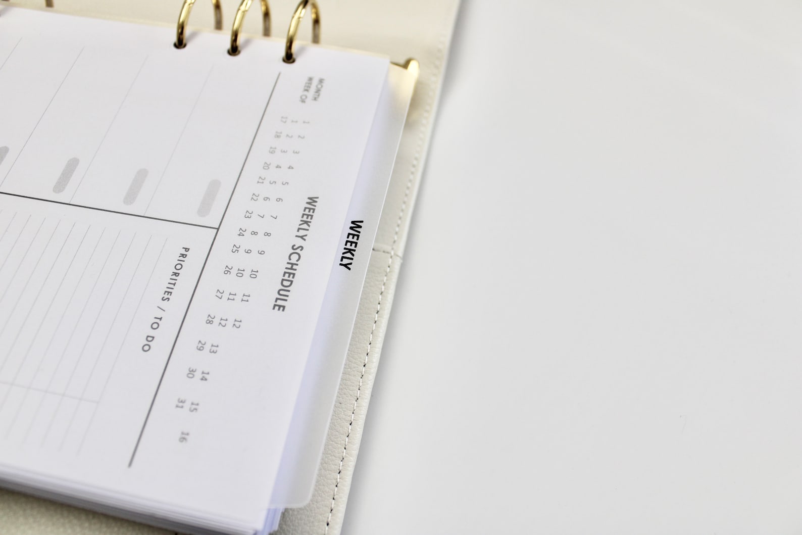 Weekly Top Tab Divider A5 Planner Daily Organizer Insert Planner ...