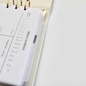 Weekly Top Tab Divider A5 Planner Daily Organizer Insert Planner ...