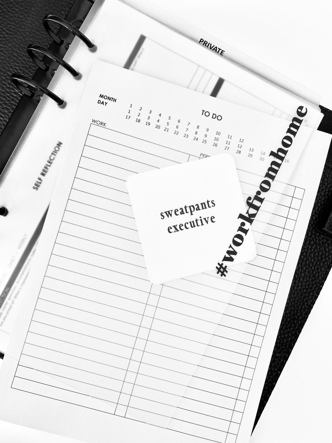 Work From Home WFH Dashboard A5 Planner - Etsy