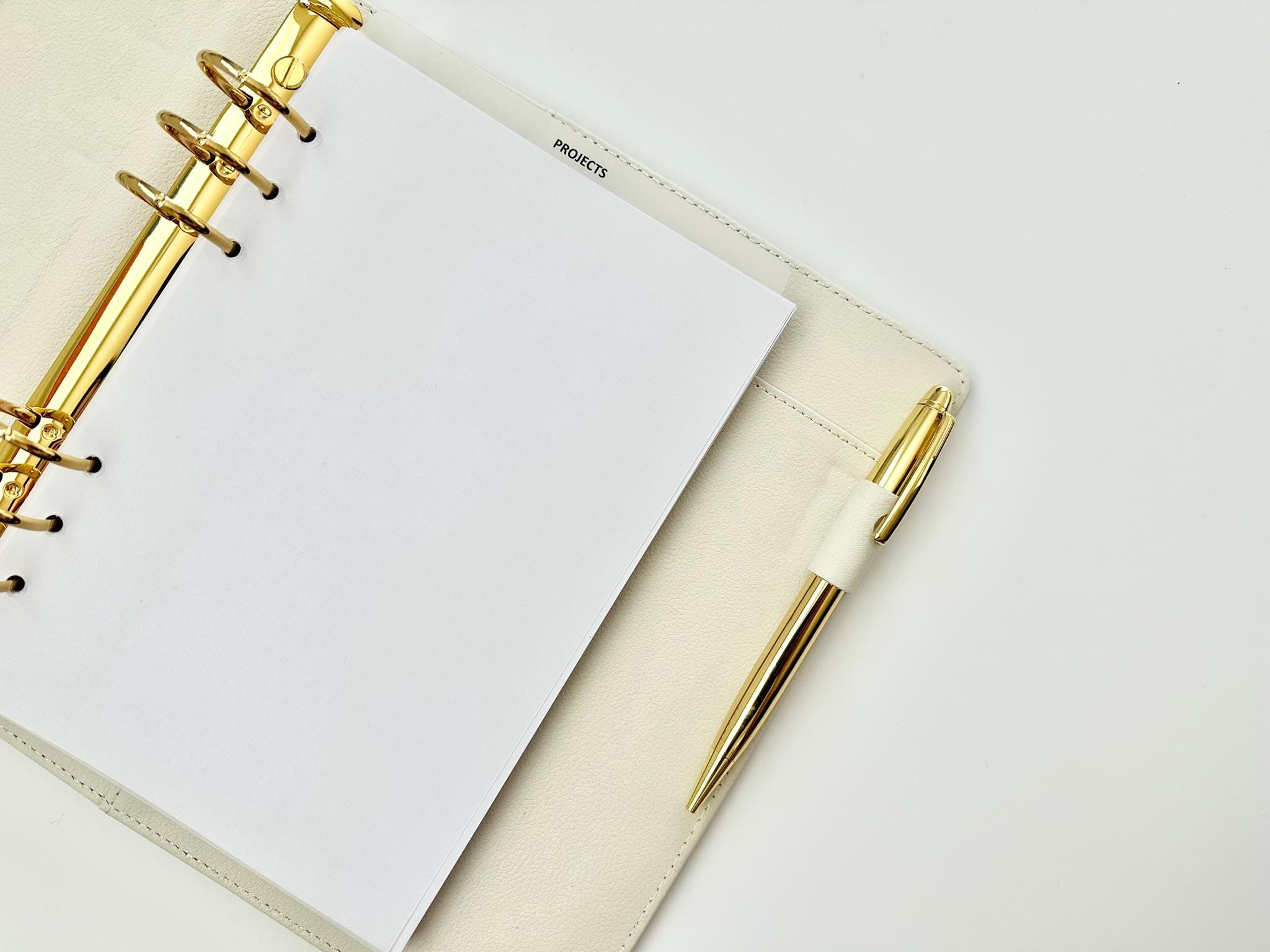 Projects Top Tab Divider A5 Planner Daily Organizer Insert Planner ...