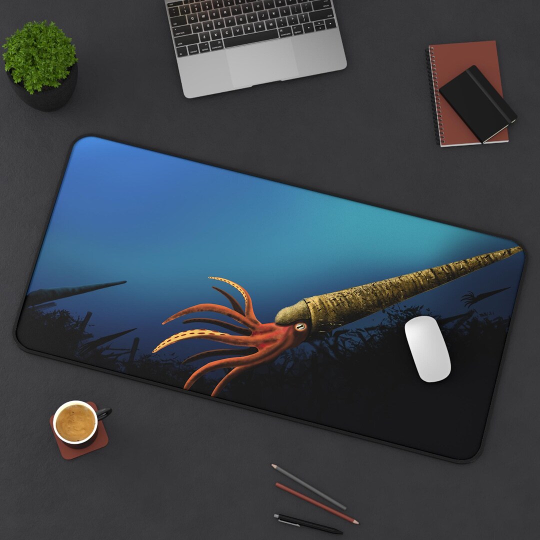 Camerocera Squid Desk Mat - Unique Gaming Mouse Pad, Cute Work Office ...