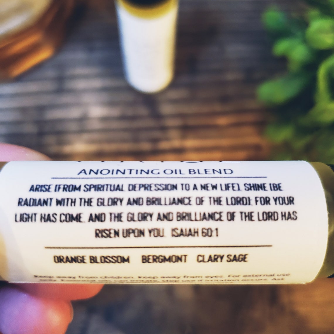 ARISE / Anointing Oil/awakening Blend of Citrus With Warm Herbaceous ...