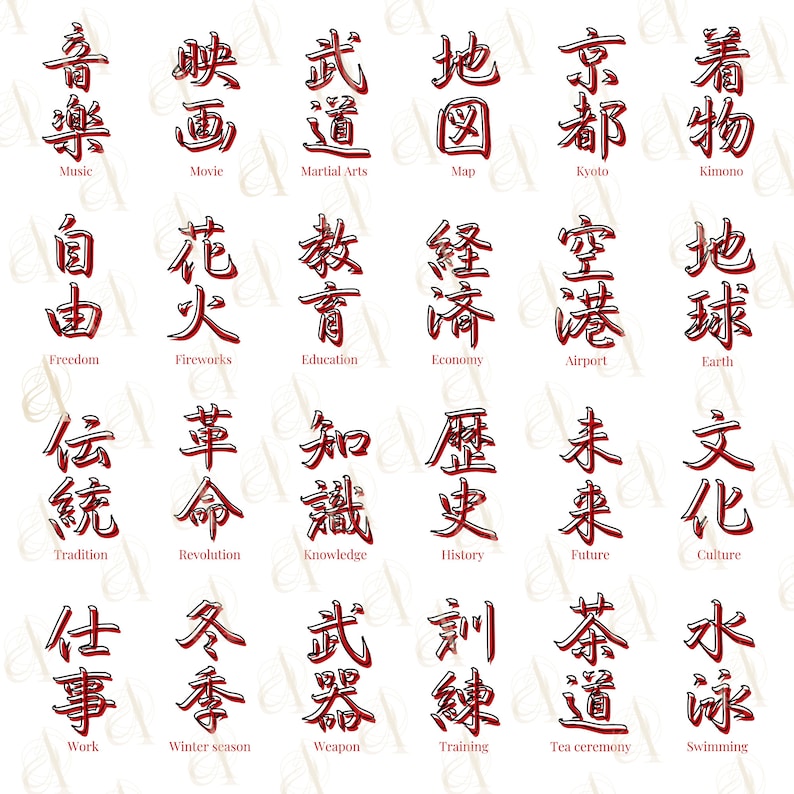 Japanese Word SVG Bundle, City Japanese Calligraphy, Tokyo Kanji PNG ...