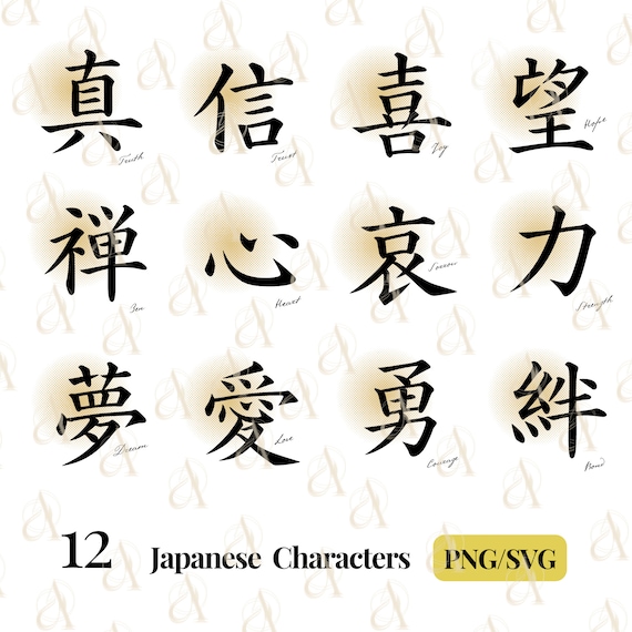 Kanji Symbol For Strength And Courage