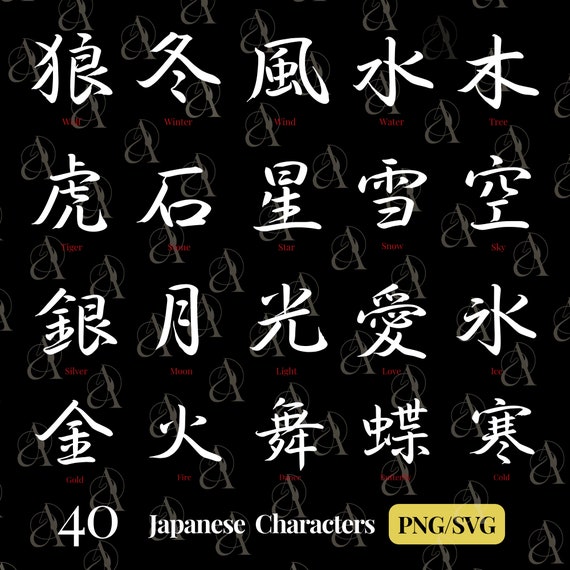 Japanese Symbols For Ice