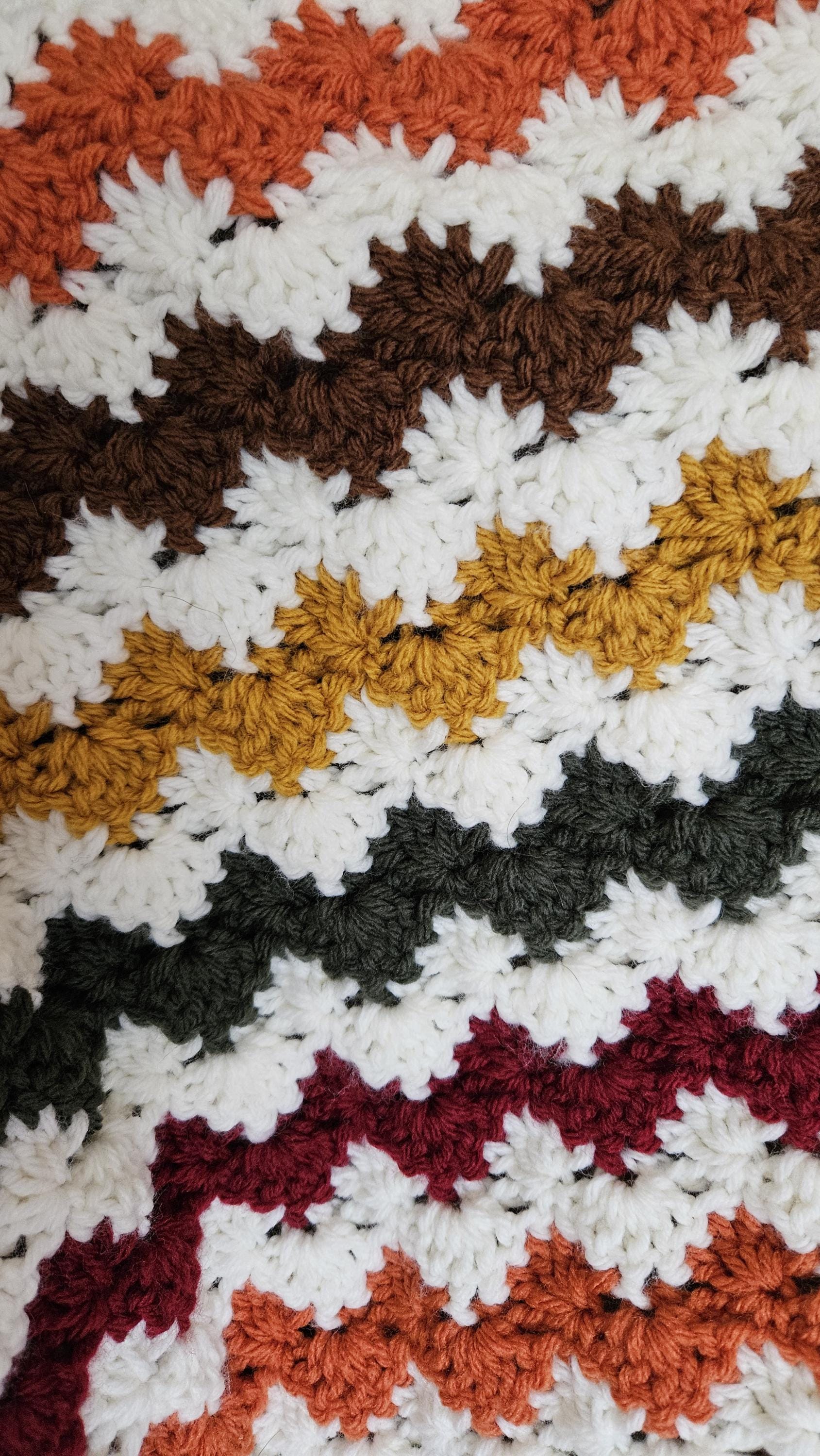 Afghan in Fall Colors - Etsy