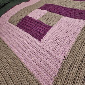 Log Cabin Style Baby Blanket - Etsy