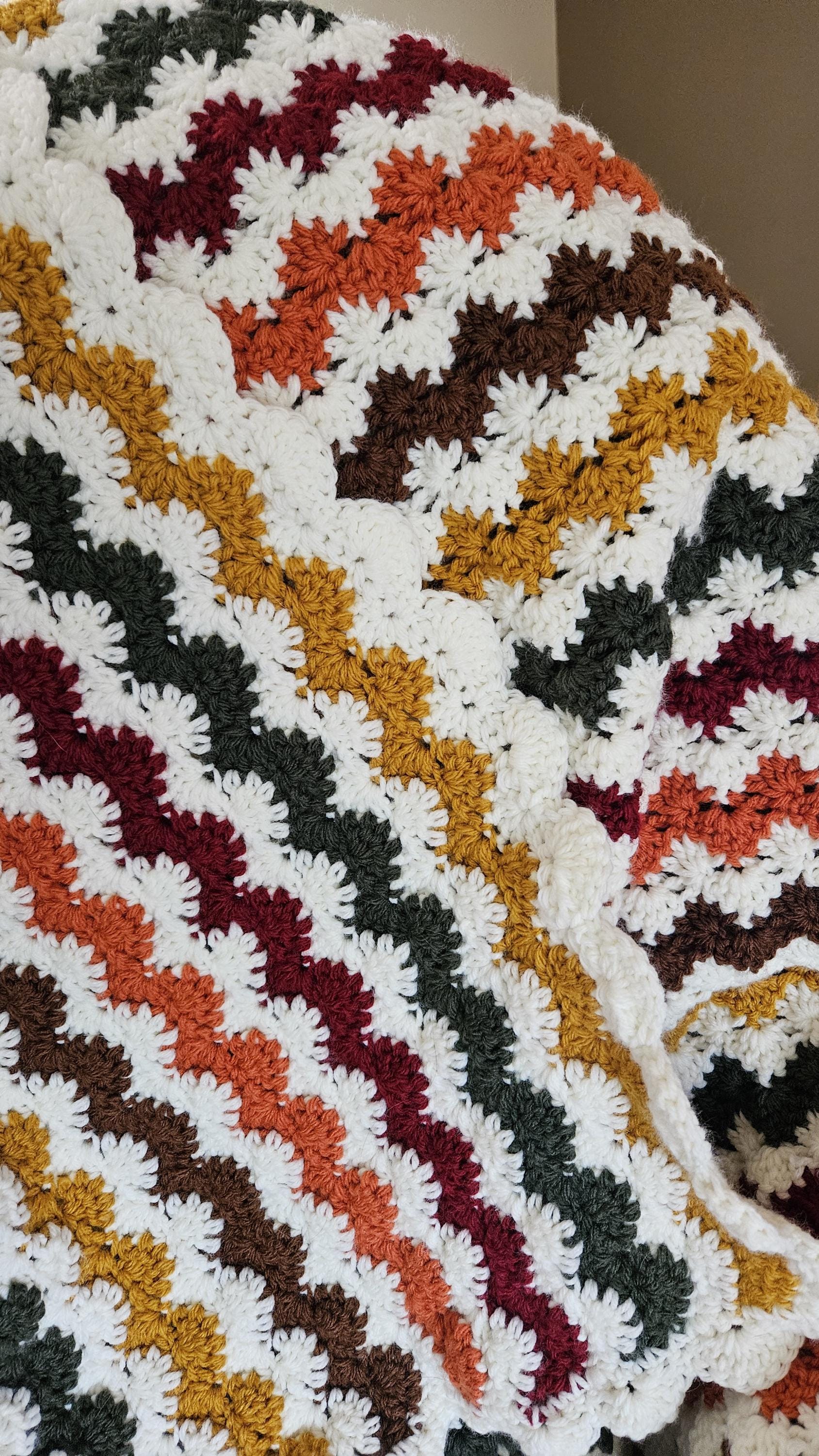 Afghan in Fall Colors - Etsy