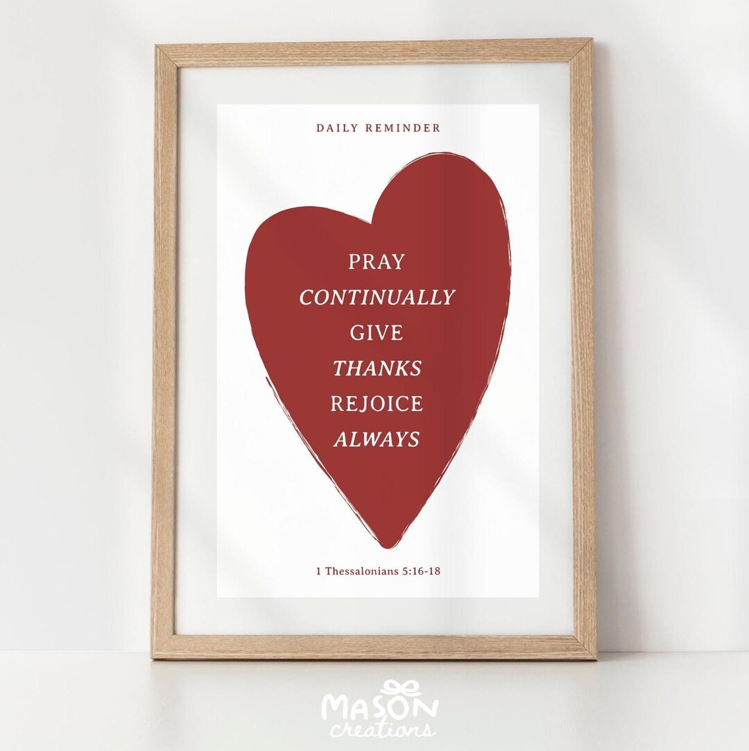 Christian Reminder Wall Art, Minimalist Christian Wall Art Poster ...