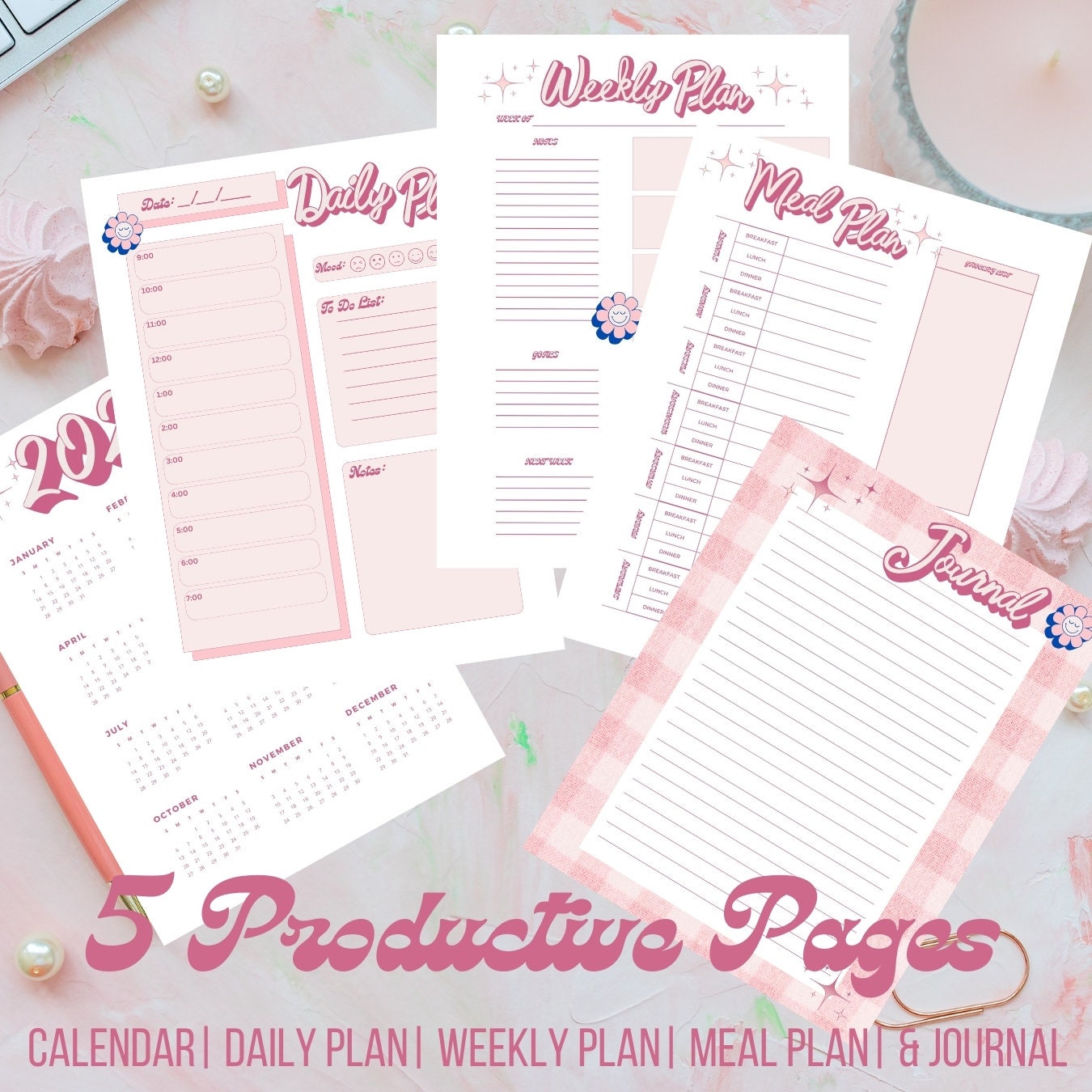 INSTANT DOWNLOAD Retro Pink Fashion Teen Doll, Barbie Inspired 2024 ...