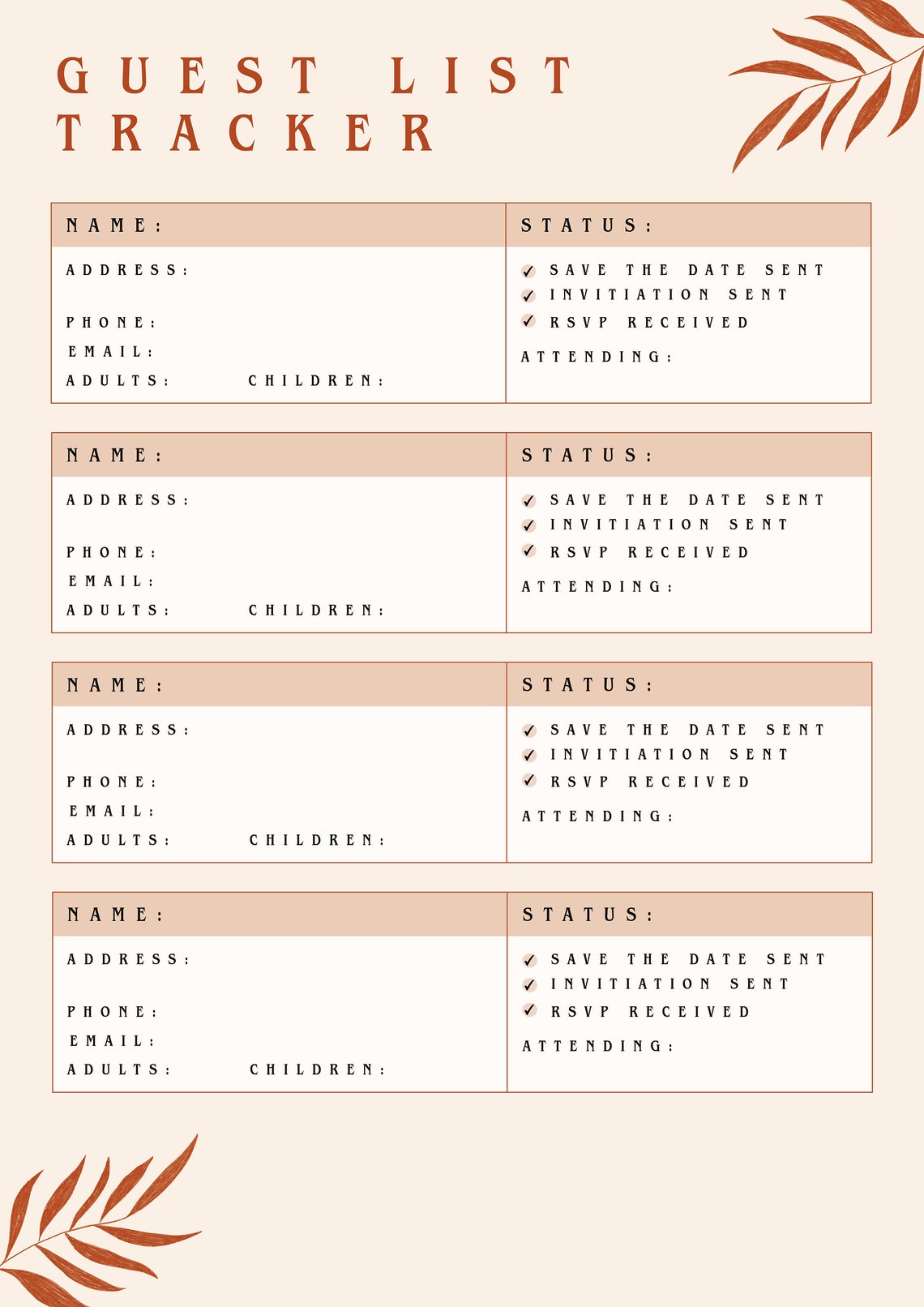 PRINTABLE Wedding Planner Wedding Checklist Wedding Budget Wedding ...